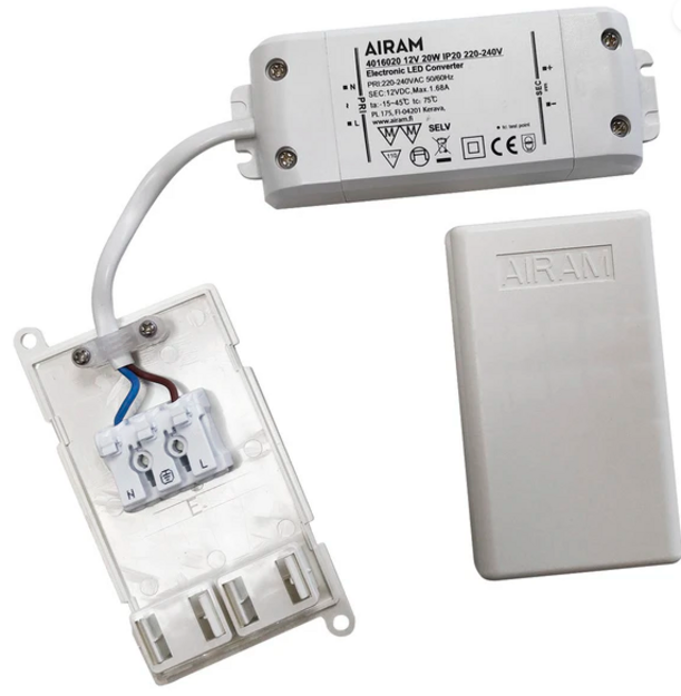 Airam 12V LED muuntaja 20W / 30W / 60W / 100W